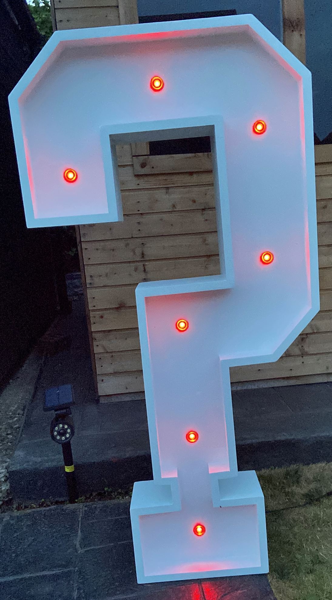 Worksop Bouncy Castle Hire. Light up question mark